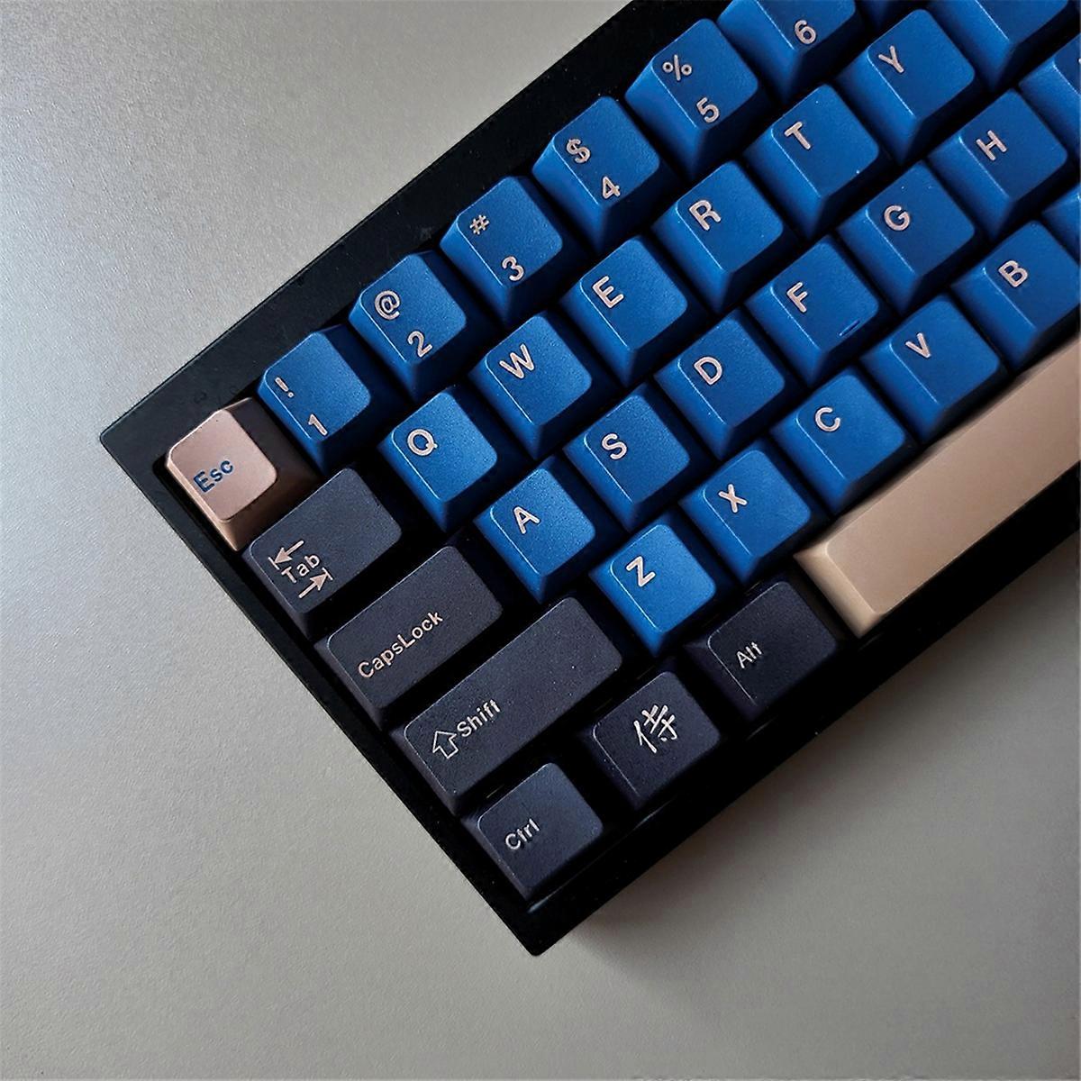 Keycaps Pbt Cherry Profile Blue Samurai Big Set Key Caps English Key ...