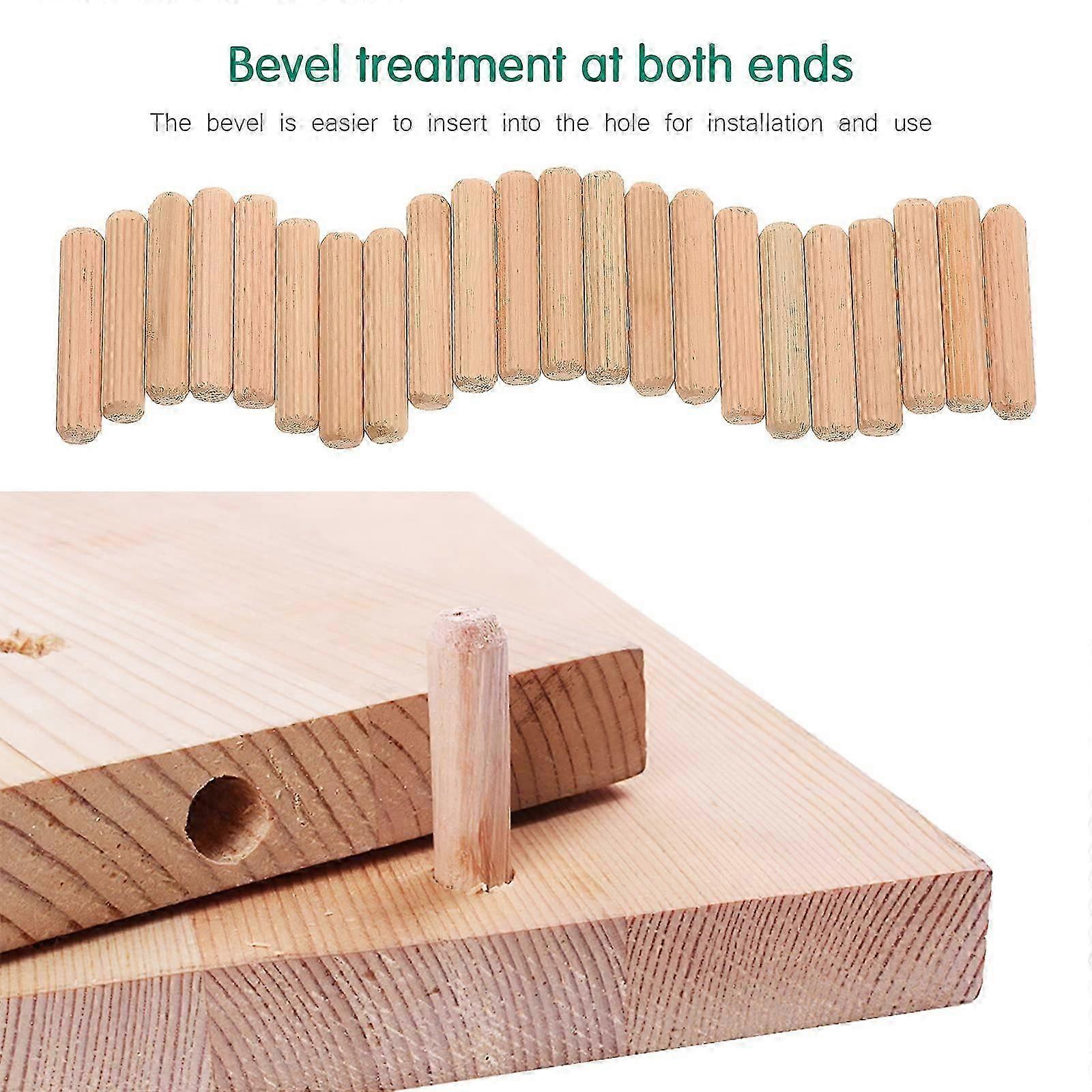 1000 Pieces Dowels Hardwood Dowels Beech Dowels for Furniture Craft and DIY Projects 8x40mm ...