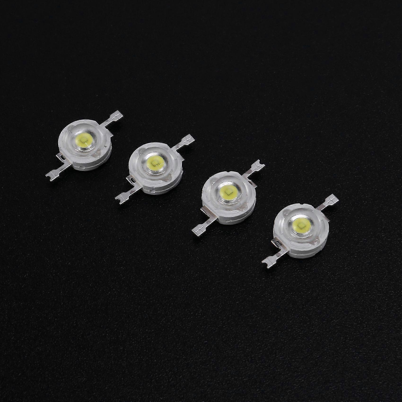20 Pcs High Power 2 Pin 3W White LED Bead Emitters 170-190Lm 6000K ...
