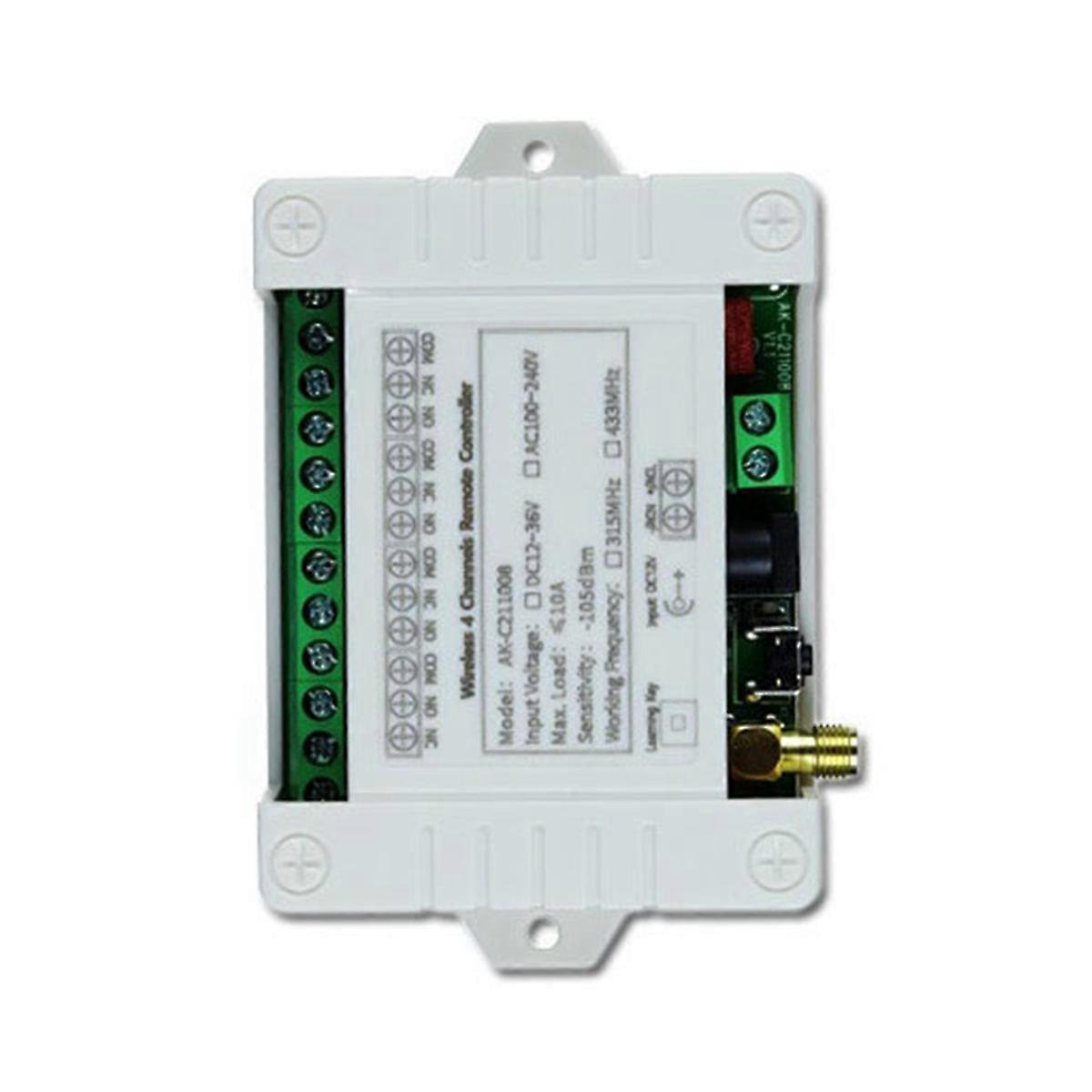 Wireless 4CH Remote Controller LED Light Switch Relay Output Radio RF ...