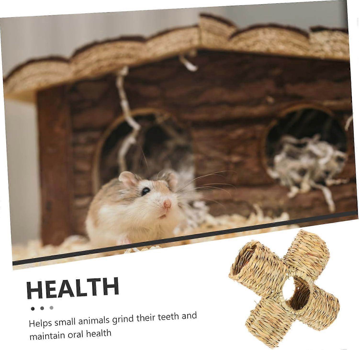 Plush Tunnel for Small Animals, Sturdy Woven Grass Tunnel, Open ...