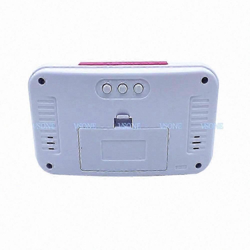 Talking Digital Alarm Clock with Thermometer, Backlit LCD Display ...