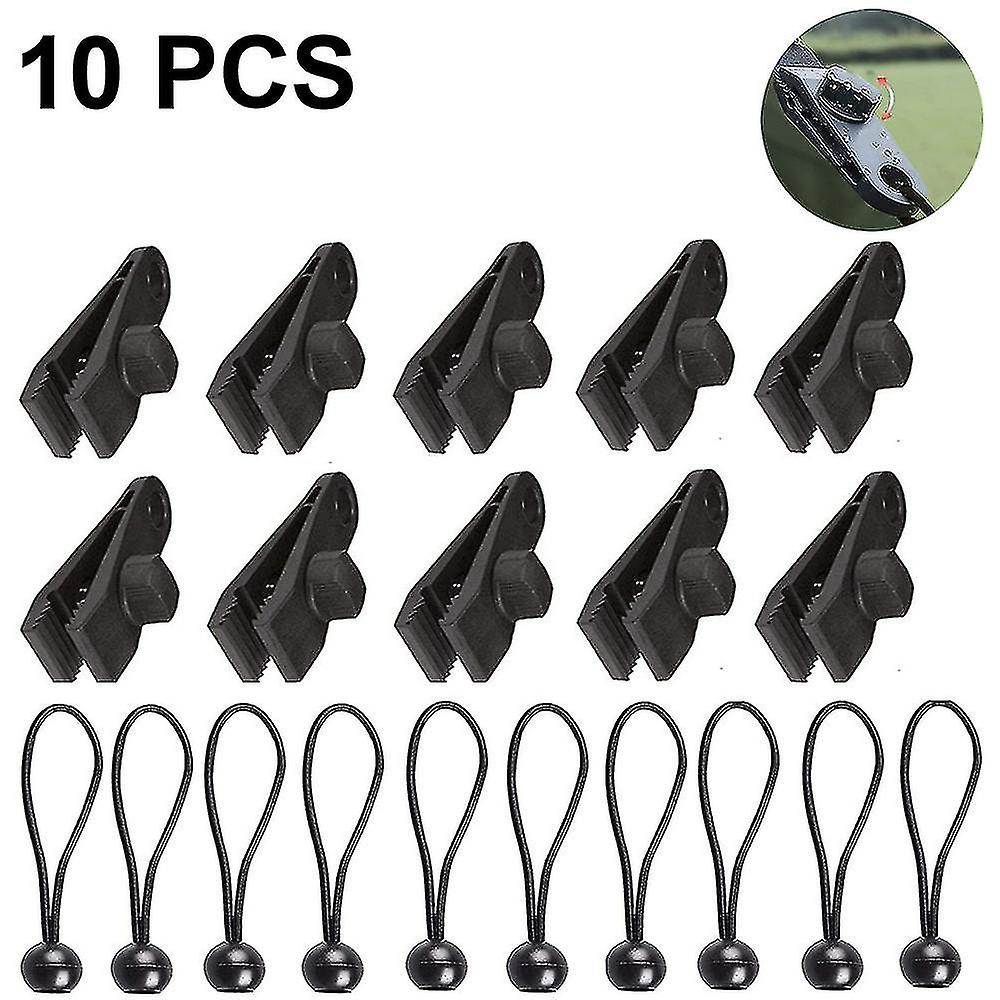 10 Pack Heavy Duty Reusable Tarp Clips - Use With Canopy Tent, Awning ...