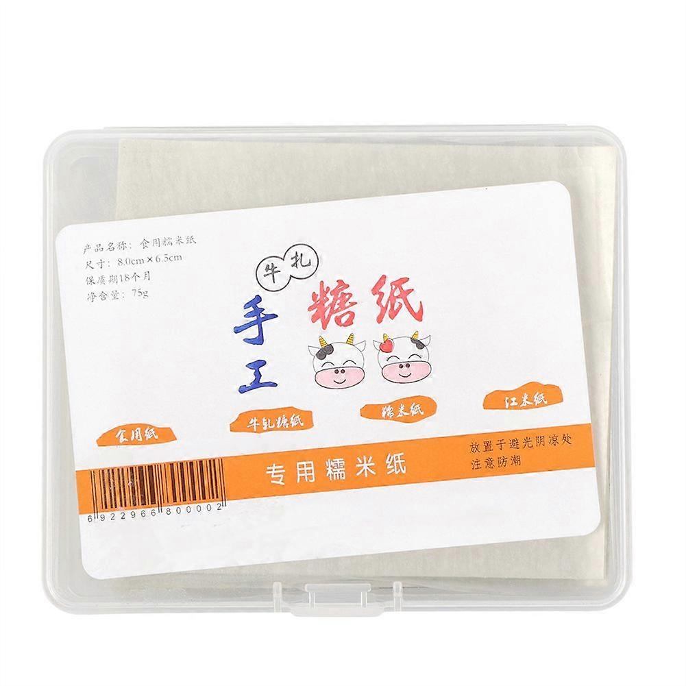 500Pcs Nougat Paper Edible Rice Wafer Paper Handmade Candy Wrapping ...