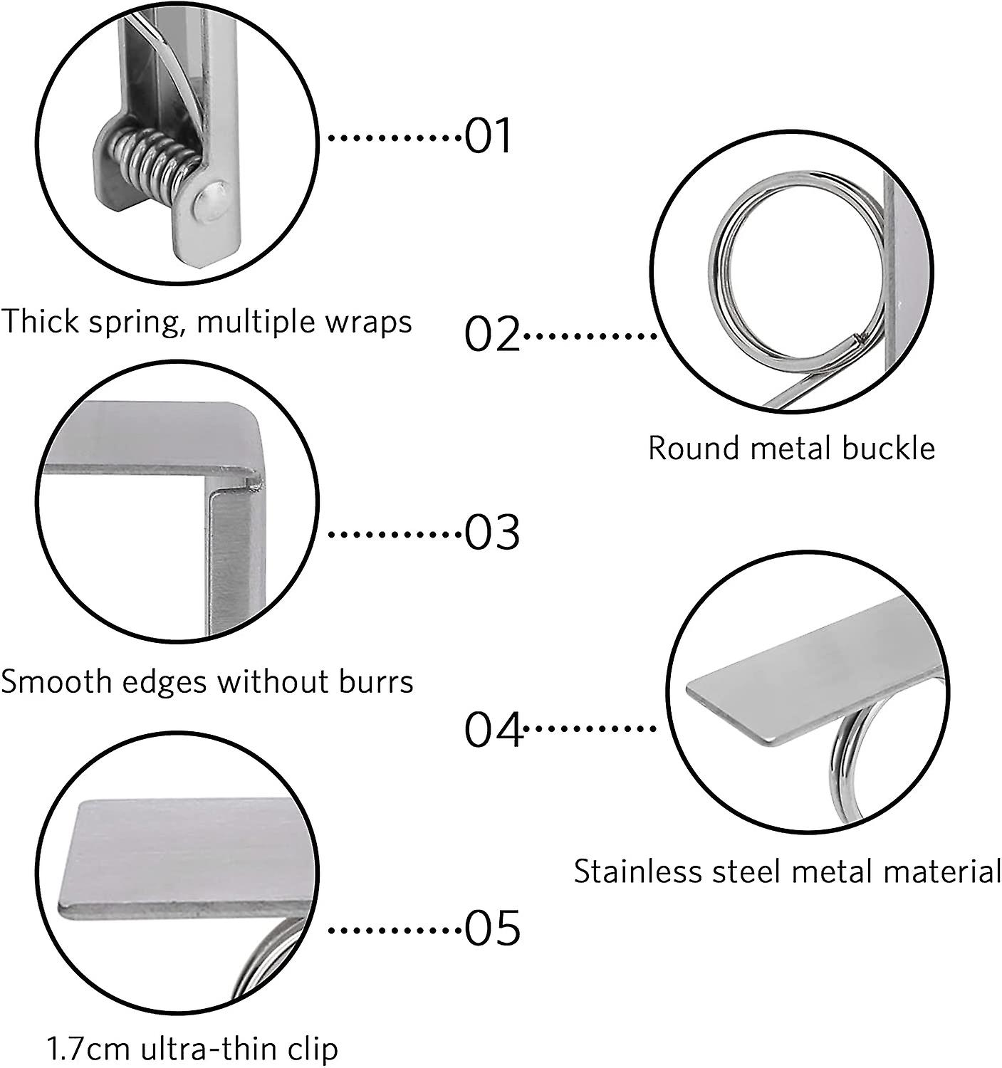 Table Cover Clip Clamps, Spring Stainless Steel Picnic Tablecloth ...