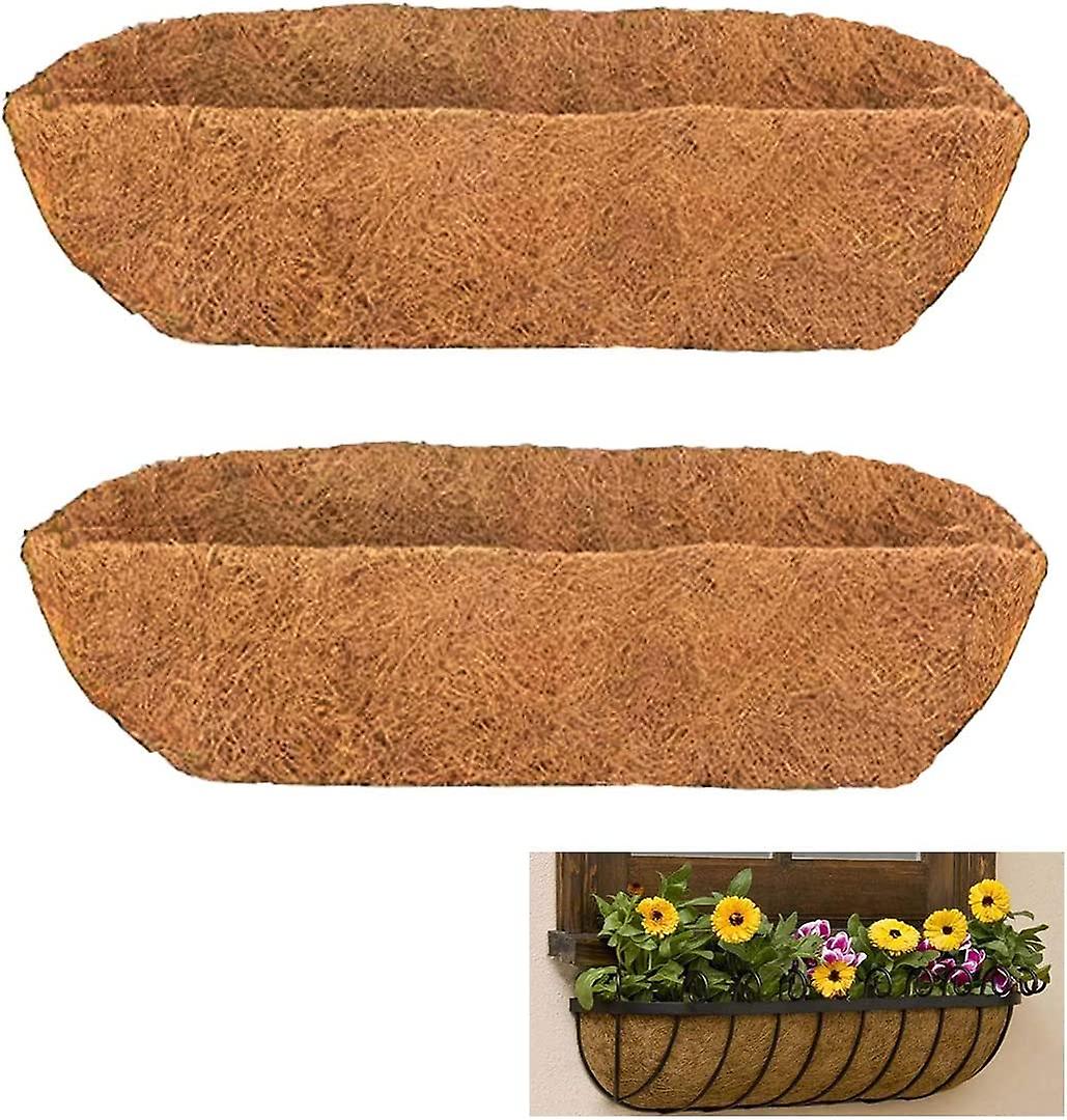 2 Pieces Replacement Insert Coconut Insert For Flower Boxes, Wall ...