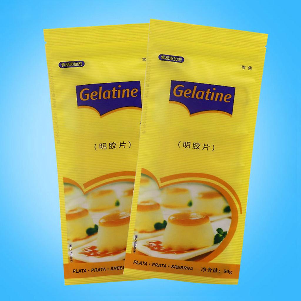 20 Sheets 50g Leaf Gelatin Sheets Gelatin Leaves Baking Accessories For ...