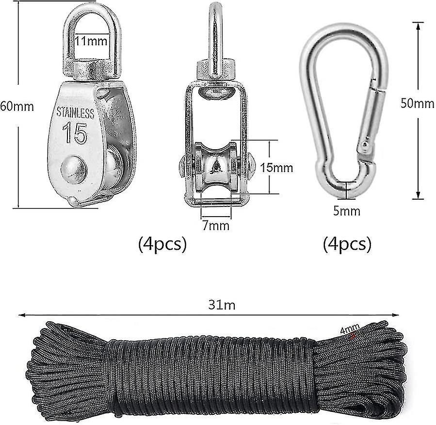 Stainless Steel Pulley, Deflection Roller Stainless Steel, Deflection ...