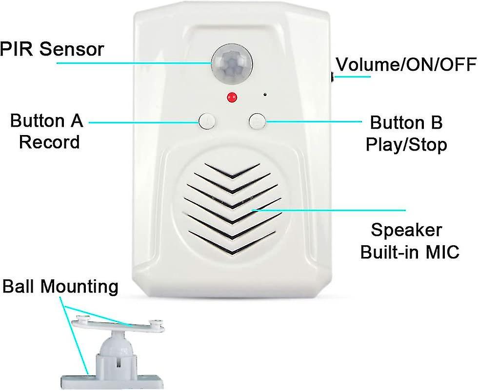 Infrared Motion Sensor Activated Sound Speaker Built With Microphone ...