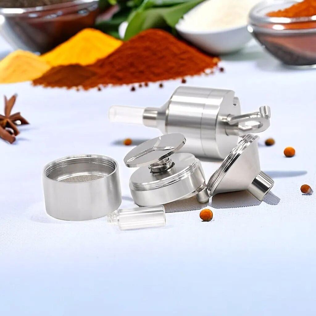 1Pc Metal Powder Grinder Hand Spice Grinder Mill Funnel Food Grinder ...
