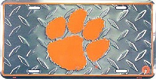 Clemson Tigers NCAA "Diamond" License Plate | Fruugo IL