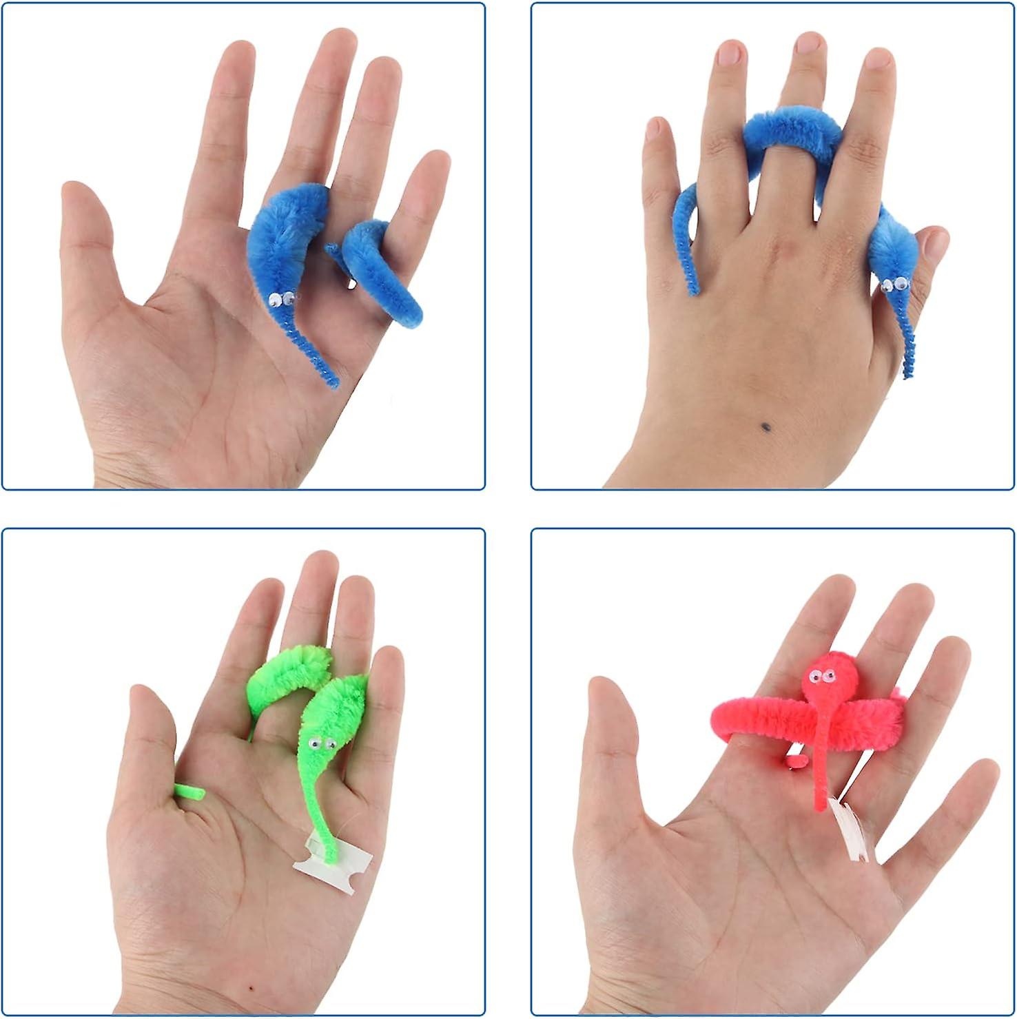 Magic Worm Toys, 12 Pcs Magic Caterpillars, Magic Fuzzy Worm, Win ...