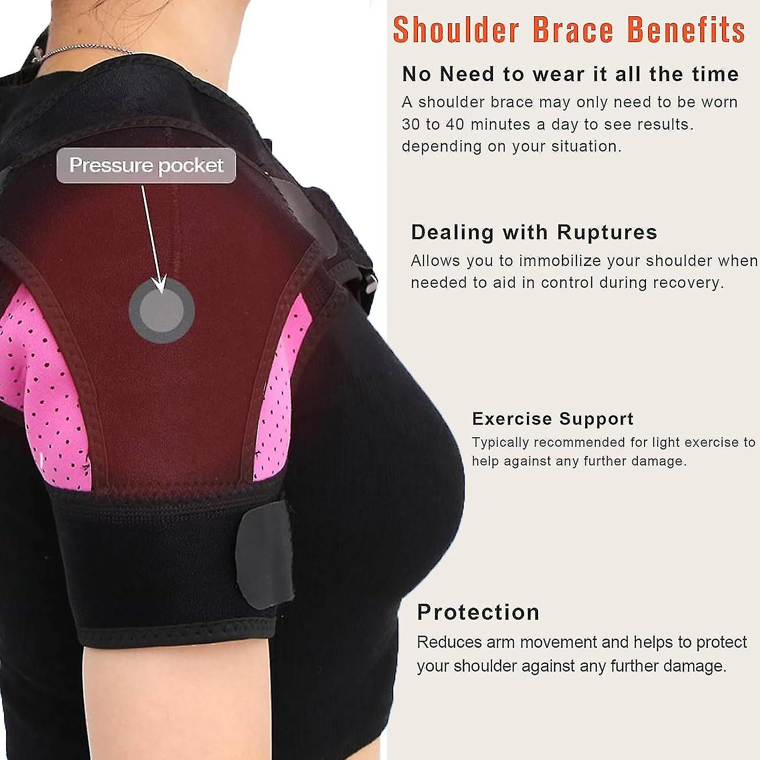 Shoulder Brace, Shoulder Support, Adjustable Shoulder Brace For Women ...