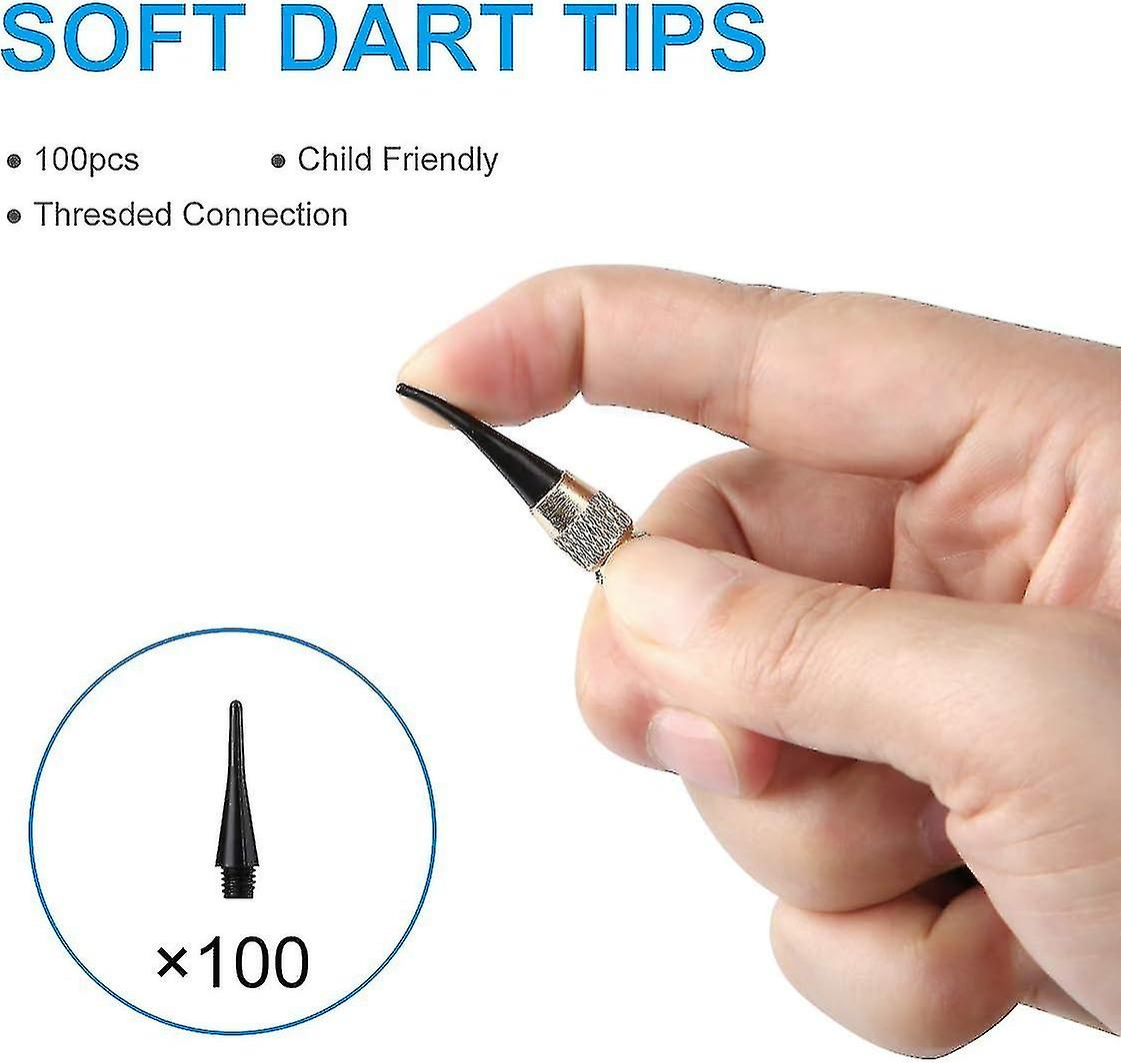 Plastic Tip Dart, 18g Soft Tip Dart Set For Electronic Dartboard, 12 ...