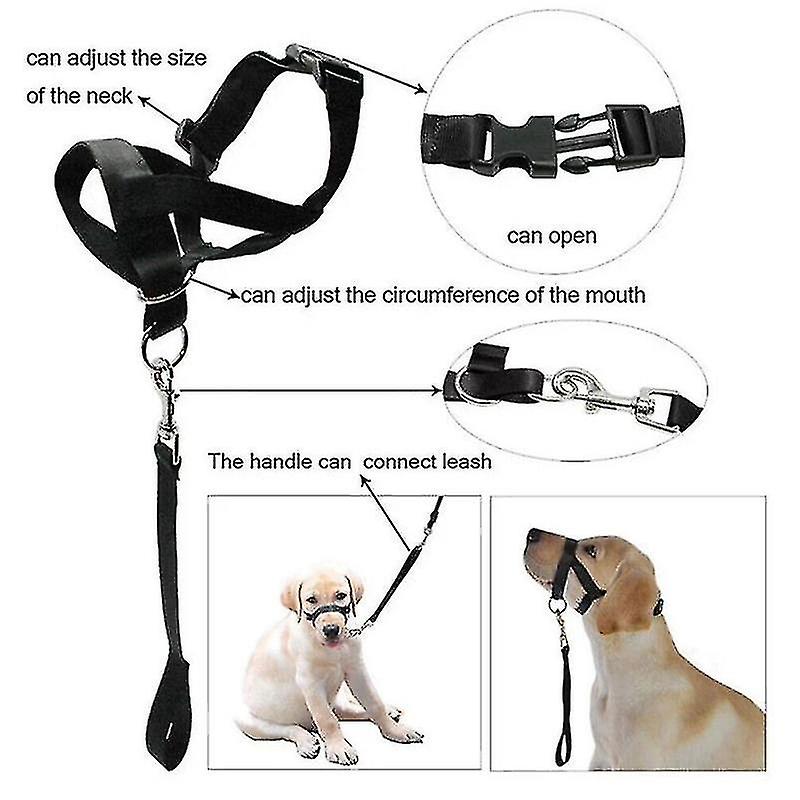 Halti Head Collar Dog Training Obedience Stop Pulling On Lead No Pull ...