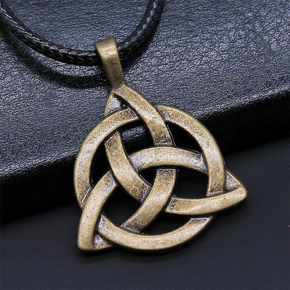Triquetra Knot Amulet Religious Irish Knot Pendant Necklaces Triquetra ...