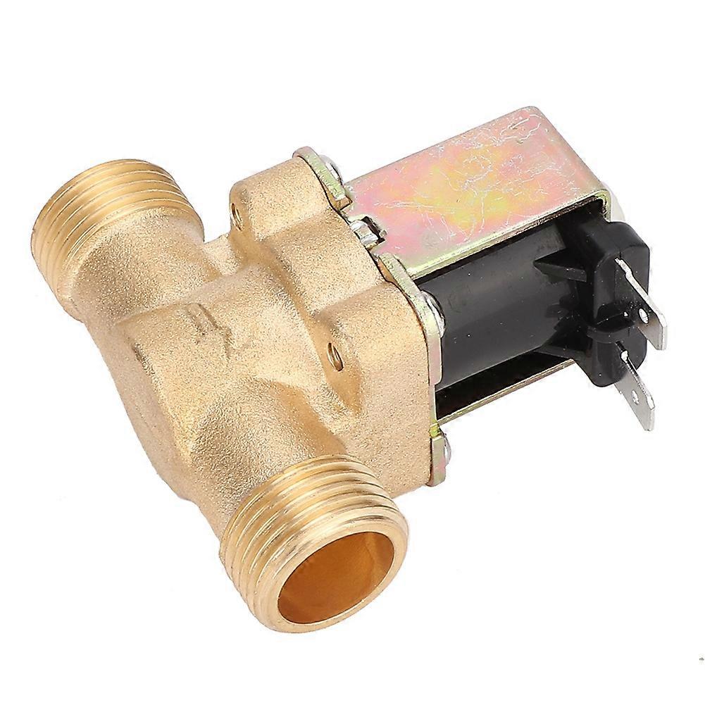 G1/2" Normally Open Brass Solenoid Electromagnetic Valve Water Inlet ...