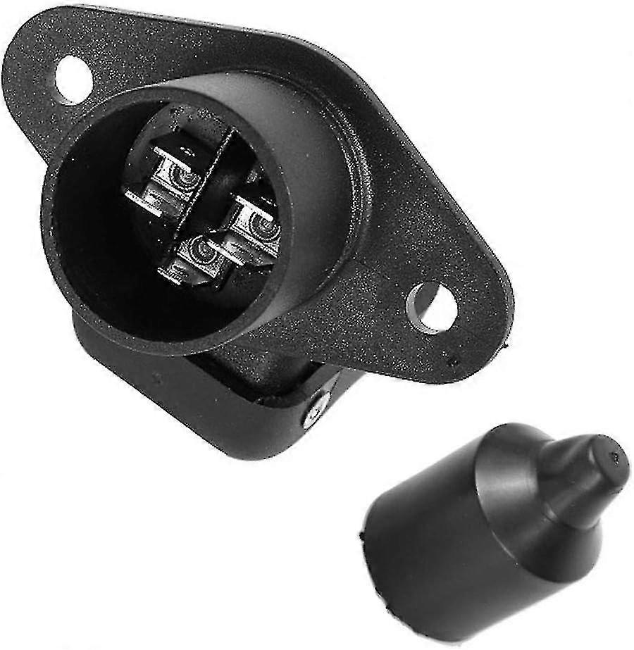 12 V 3 Pin Trailer Plug Socket Male Female Wiring Connector Adapter For ...