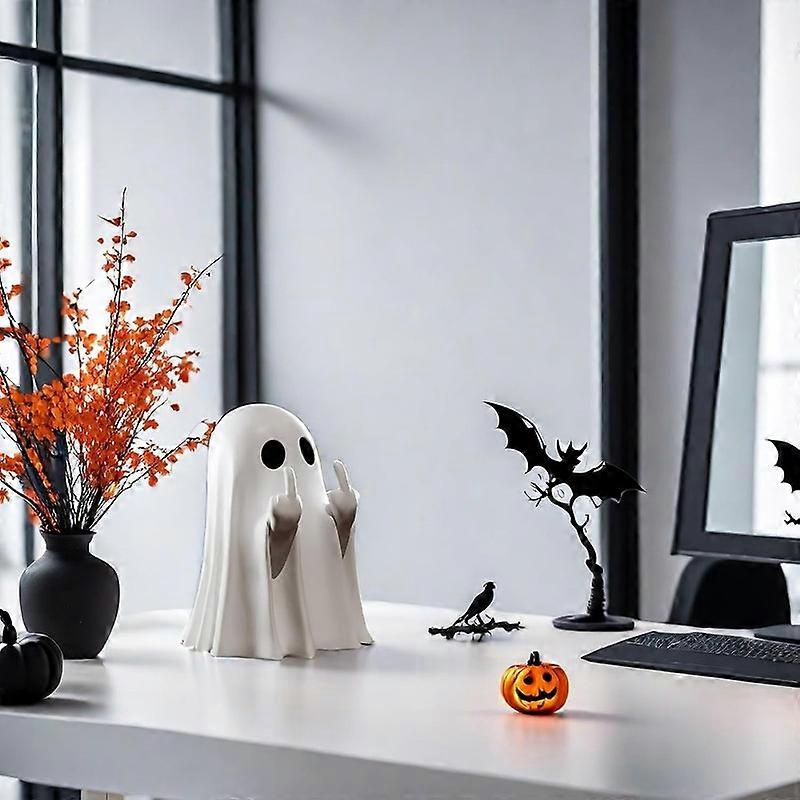 Halloween Ghost Figurine, Spooky Resin Ghost Statue | Fruugo UK