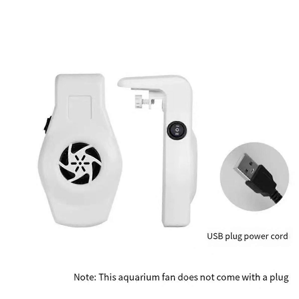 White Fish Tank Cooling Silent Fan Aquarium Cooling Fan Aquarium Small ...