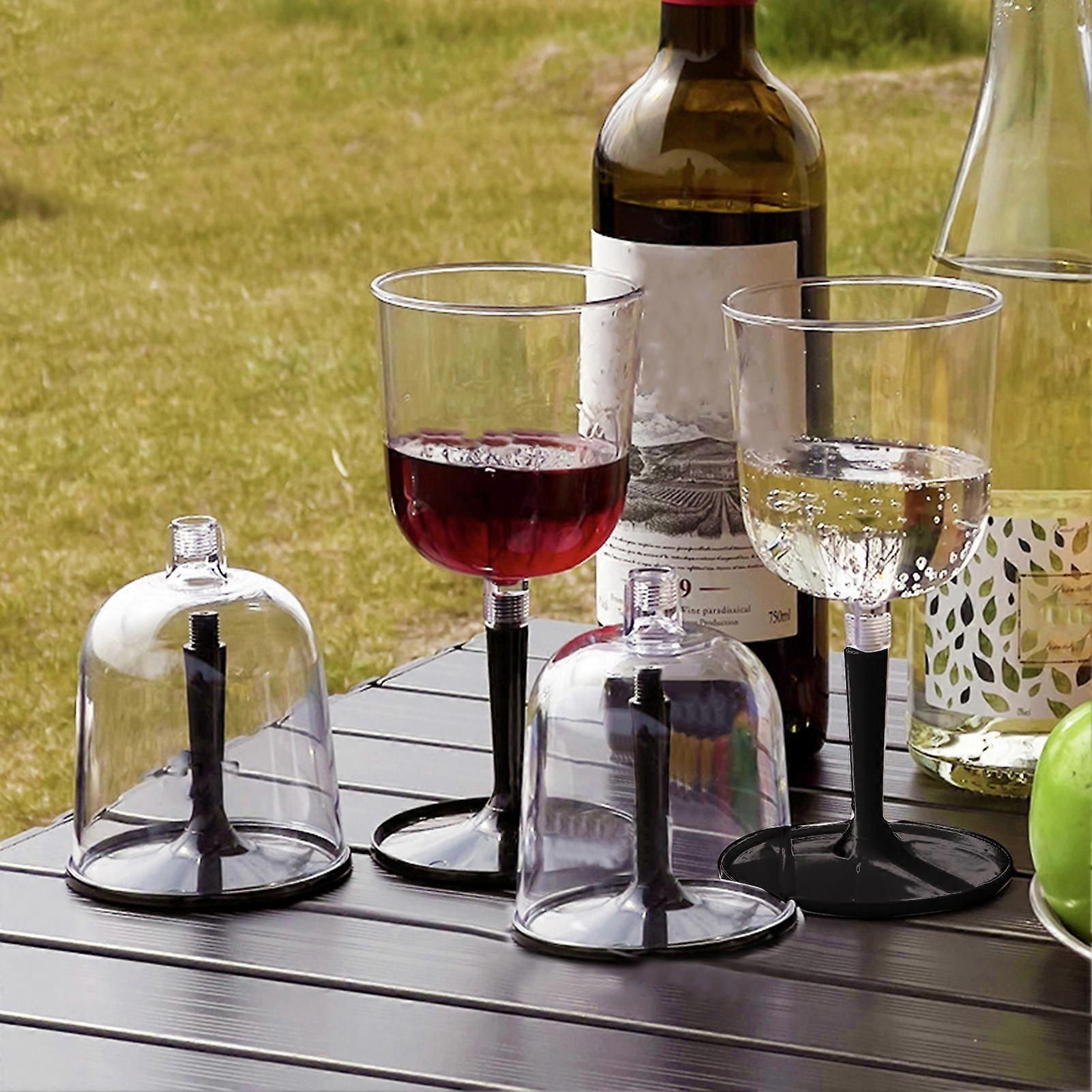Outdoor Camping Collapsible Wine Glass with Detachable Stem Portable ...