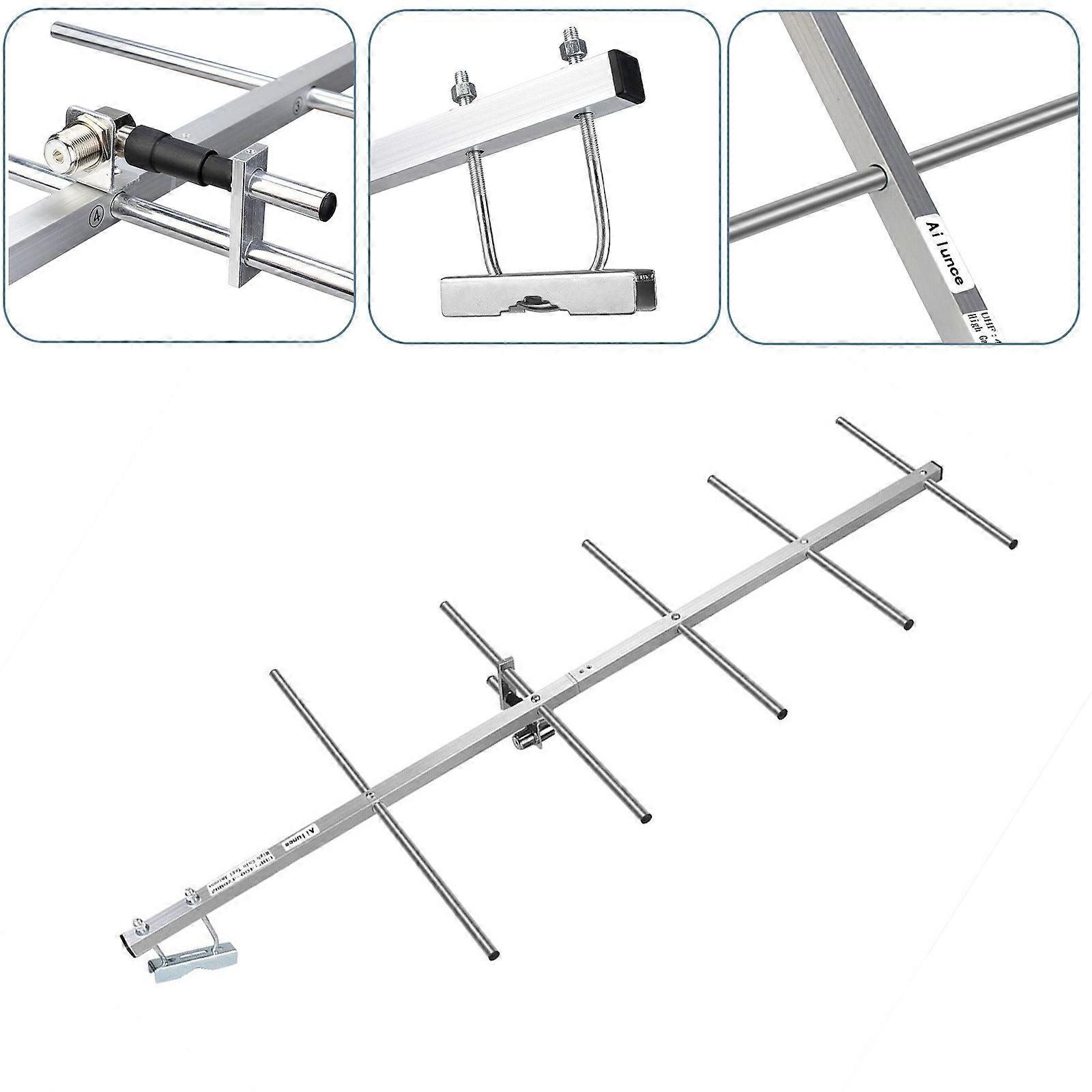 For Base Station AY03 Yagi Antenna UHF 5 Elements SL16-K 100W Ham Radio Repeater jy | Fruugo UK