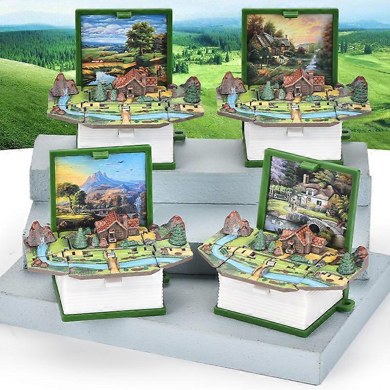 Children's pop-up book keychain mini backpack dinosaur keychain, 3D ...