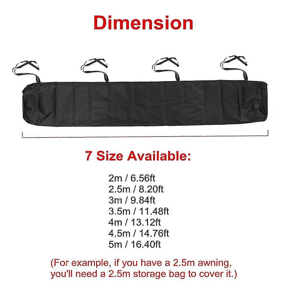 7 Sizes Outdoor Patio Awning Waterproof Cover Telescopic Roller Shutter ...