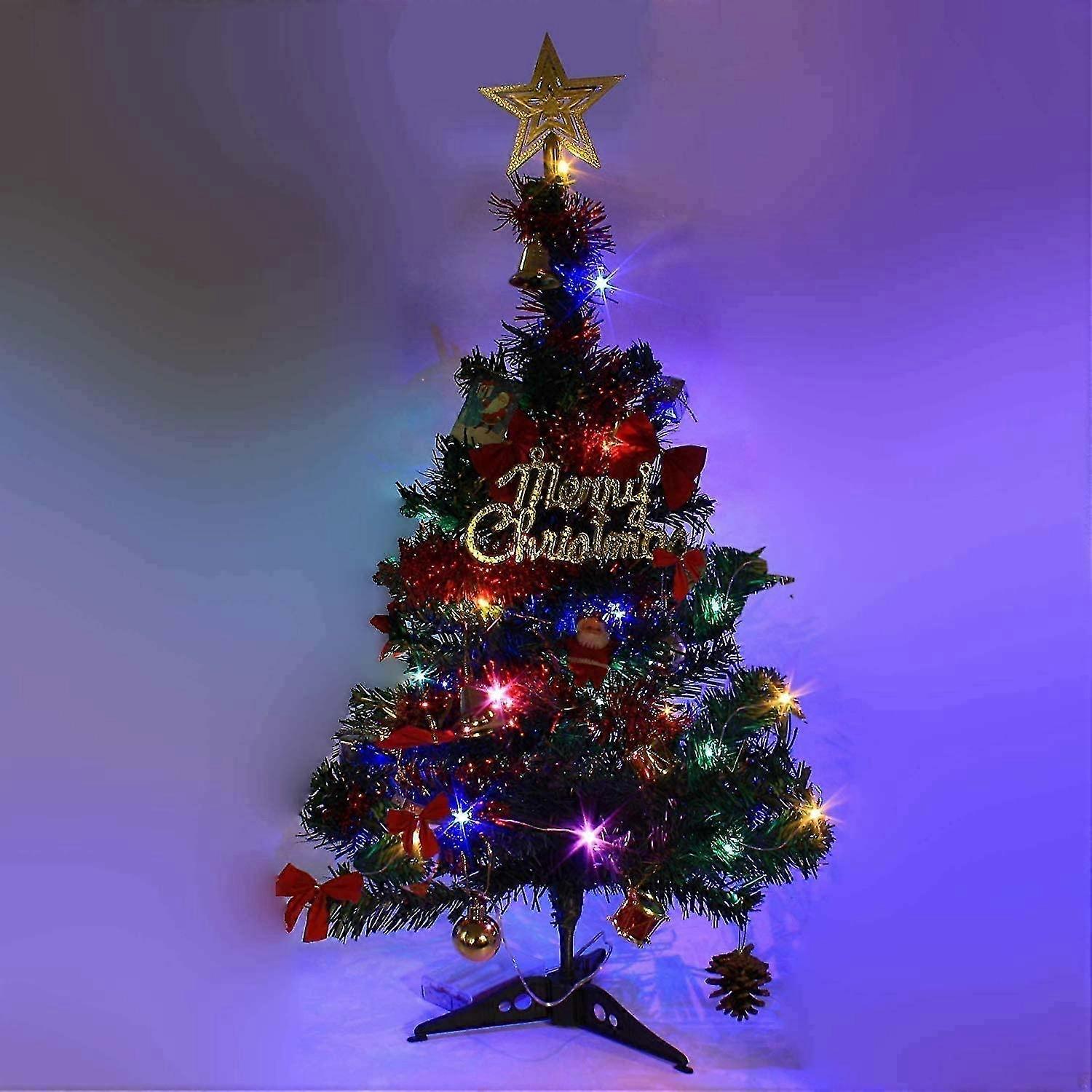 20"/50cm Tabletop Xmas Tree, Artificial Mini Christmas Pine Tree With ...