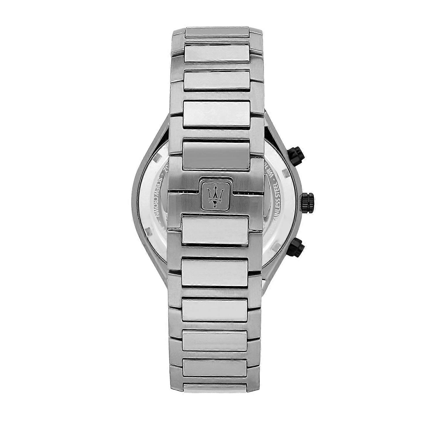 Maserati Stile Silver Chronograph Watch | Fruugo UK