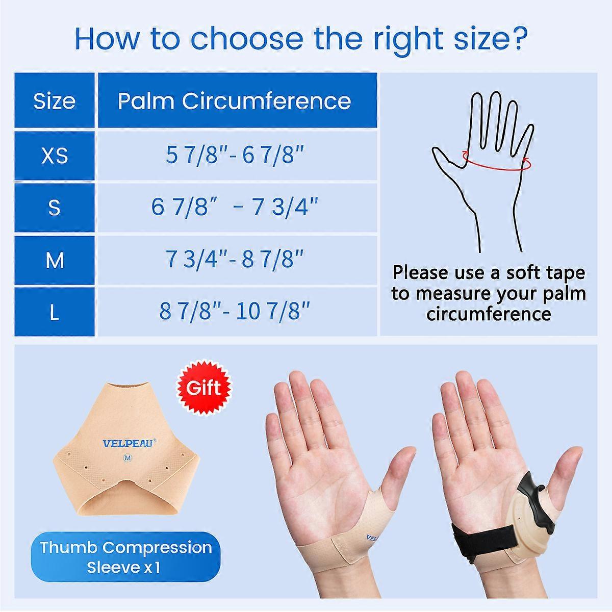 HaKeLai VELPEAU Thumb Splint Anti Cracking for Osteoarthritis and ...