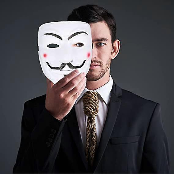 4 Pieces V for Vendetta Guy Mask, Halloween Costume Cosplay Party Mask ...