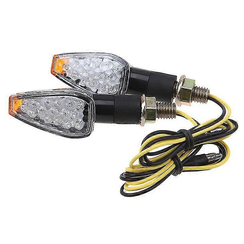 2Pcs Motorcycle Turn Signal Lights 14 LEDs Waterproof Turn Signal ...