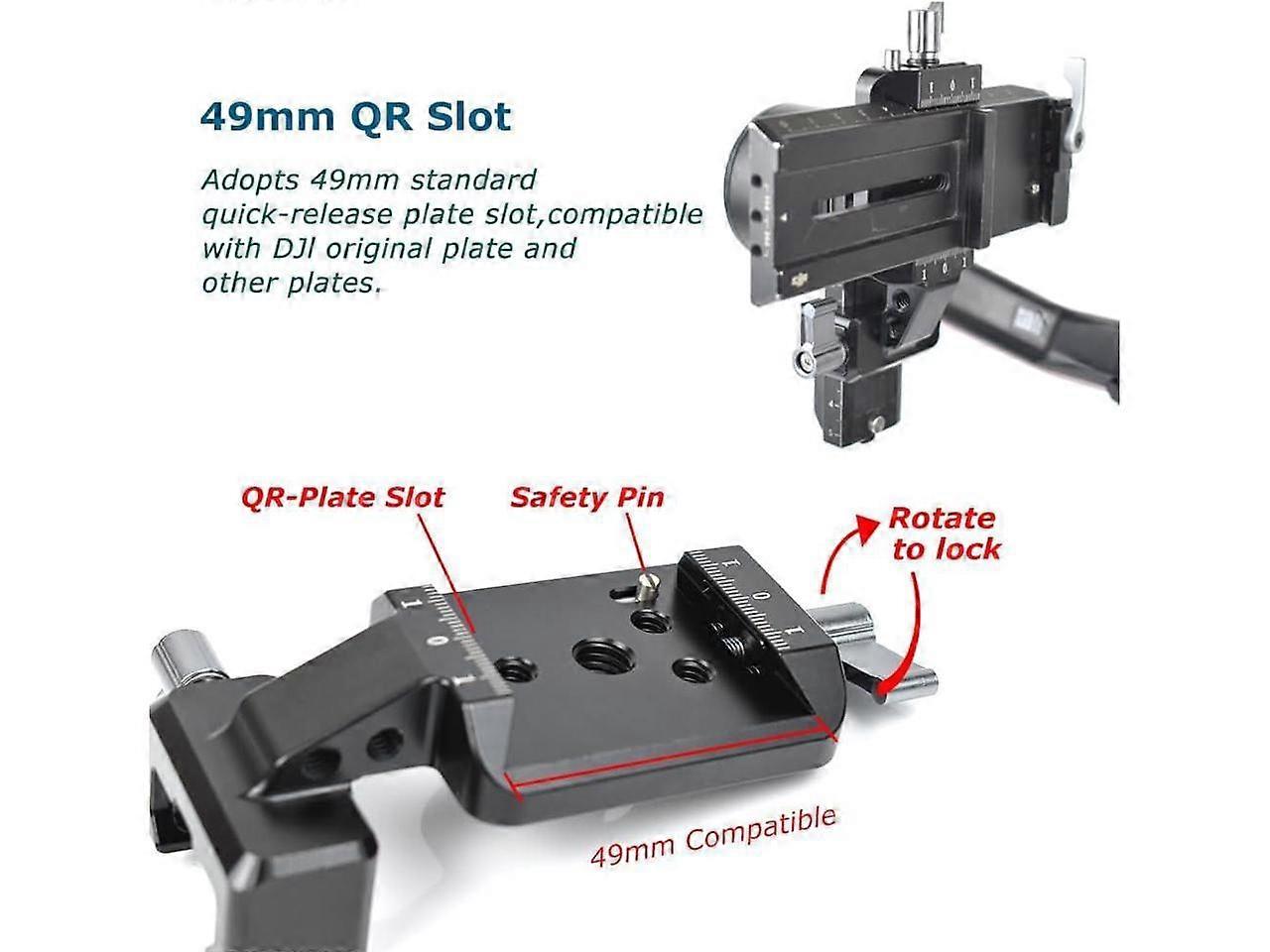 Vertical Camera Mount for DJI RS 2 / RS 3 / RS 3 Pro Gimbal, Aluminum ...