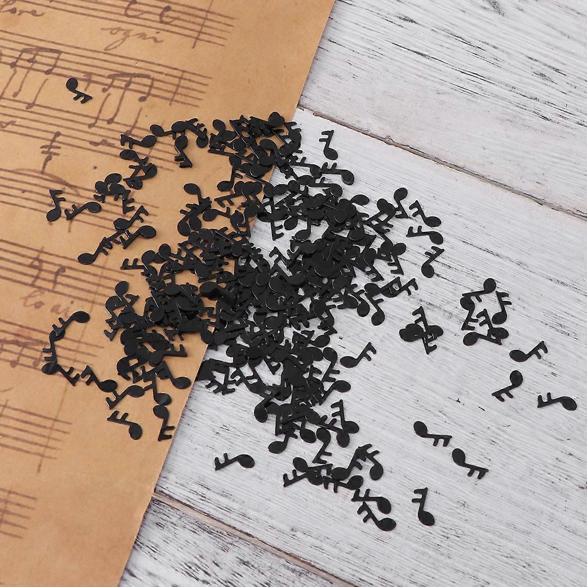 Black Wedding Decor Small Music Note Confetti Music Note Glitter ...