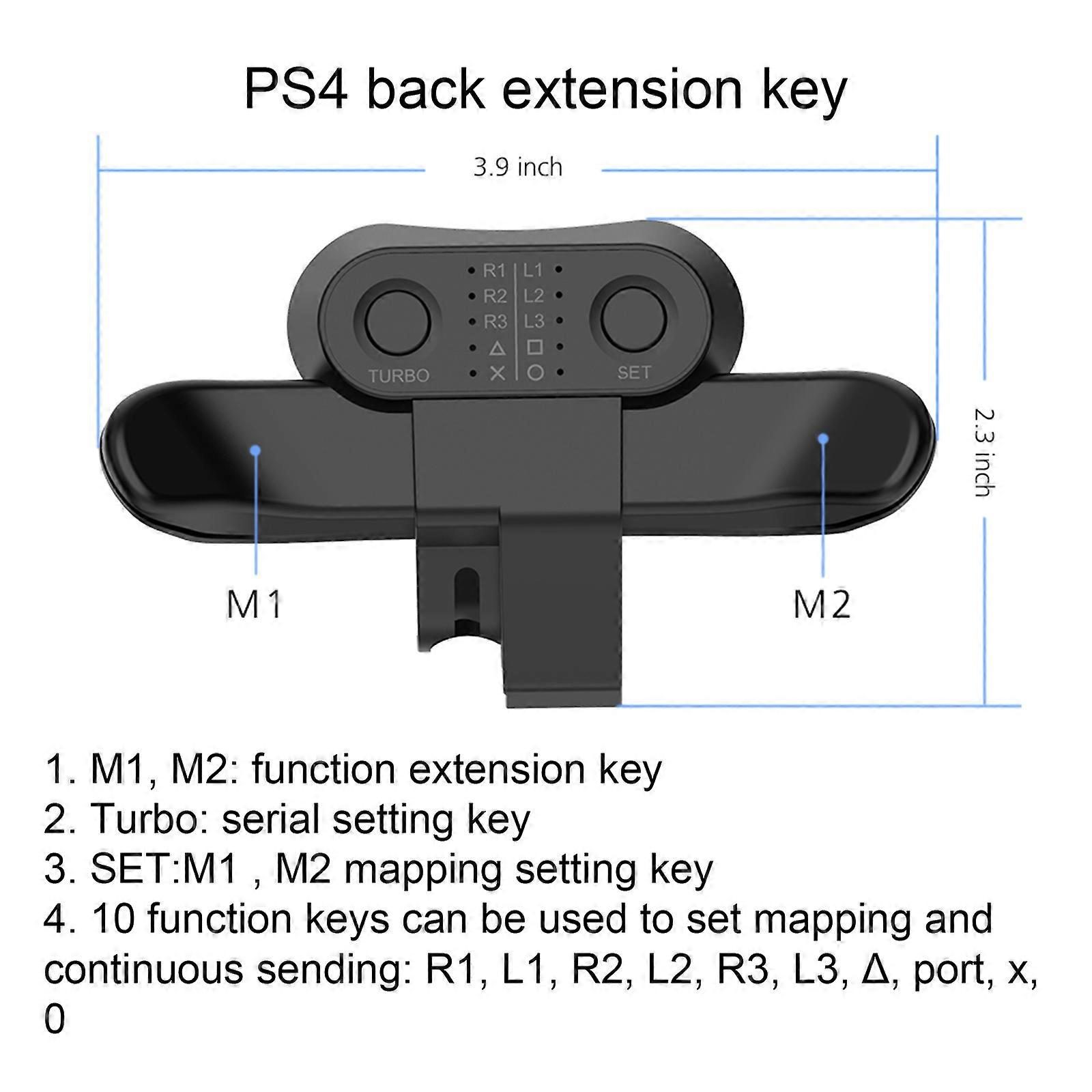 Best Seller-Extended Button PS4 Paddle Controller Plug And Play Black ...