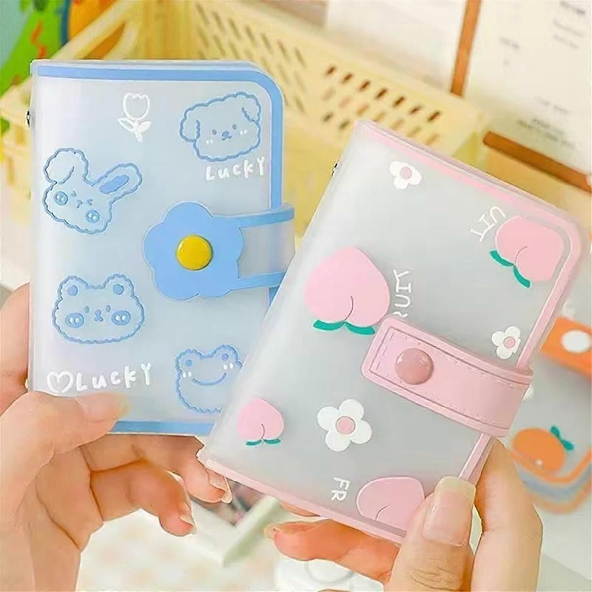 Postcard Storage Folder Album Mini Idol Card Album Card Collection Book ...