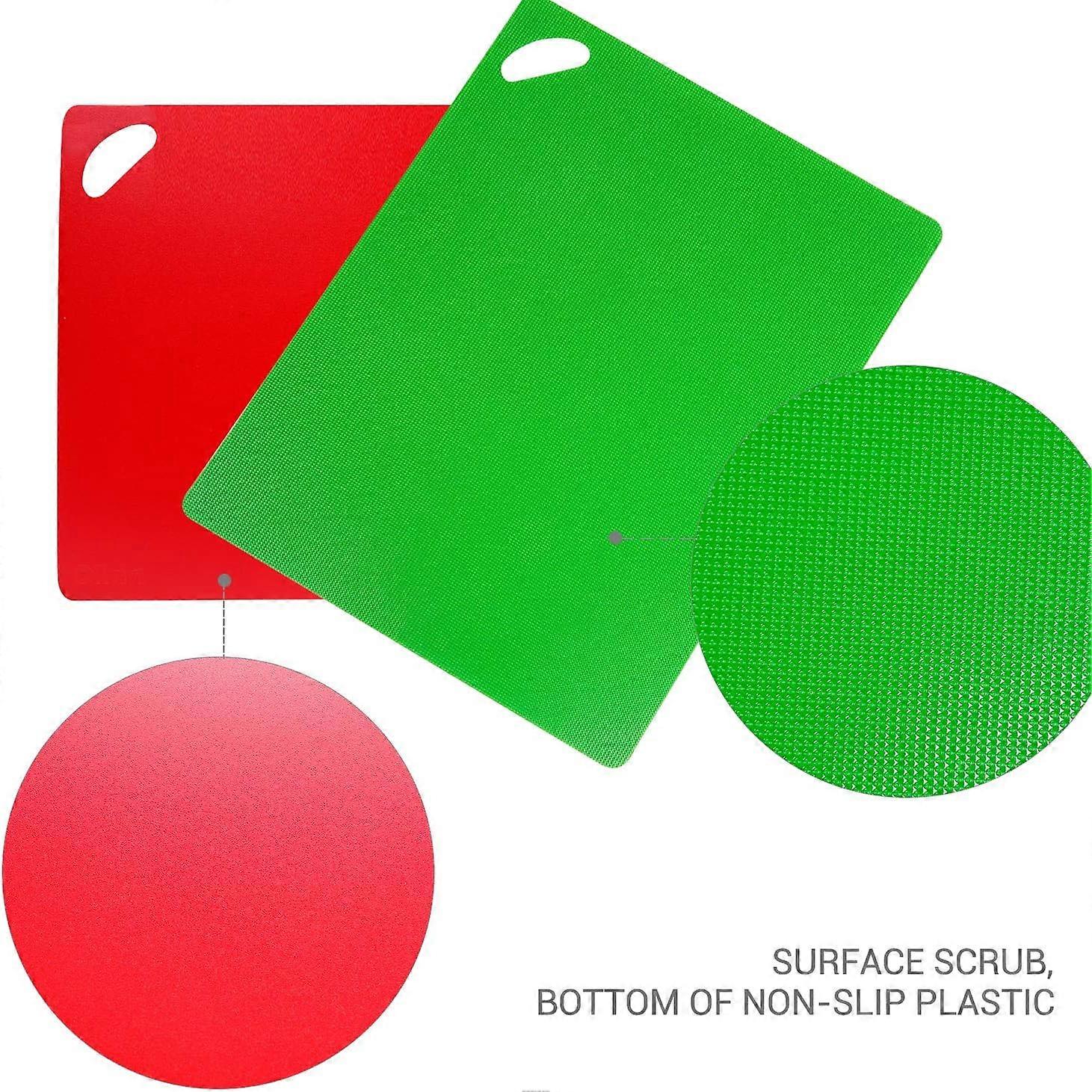 Color Coded Cutting Boards Set BPA Free Antibacterial Plastic Kitchen ...