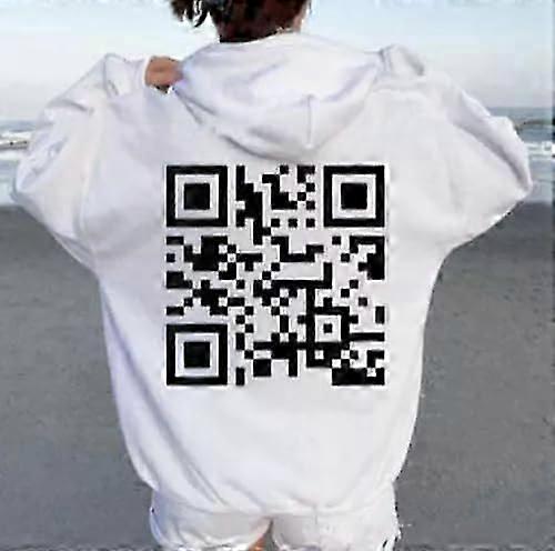 F**k You QR Code Hoodie Funny QR Scan Code Joke Hoodie Unisex, Unisex ...