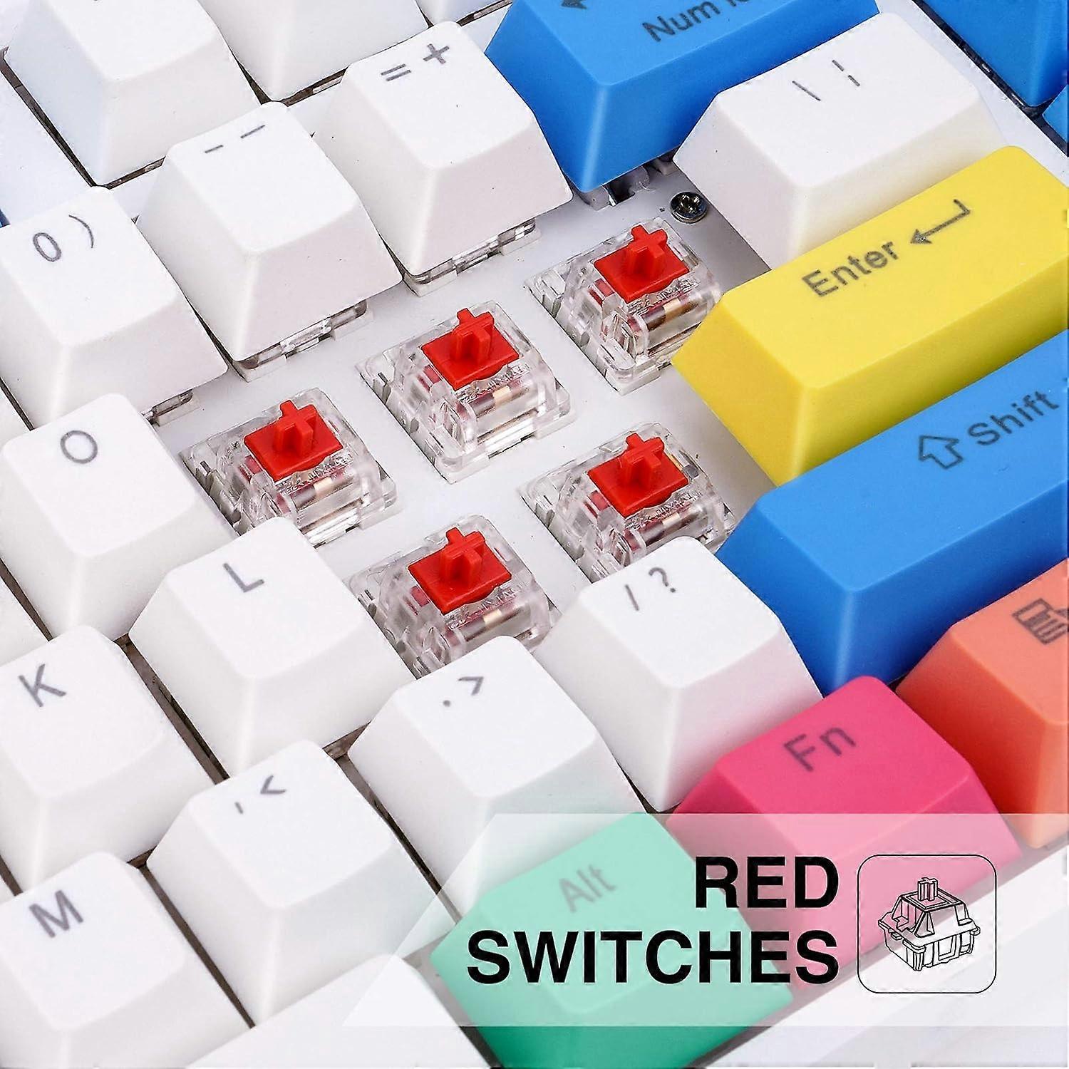 N-key Rollover Mechanical Keyboard, 87 Key Wired with Red Switch ...