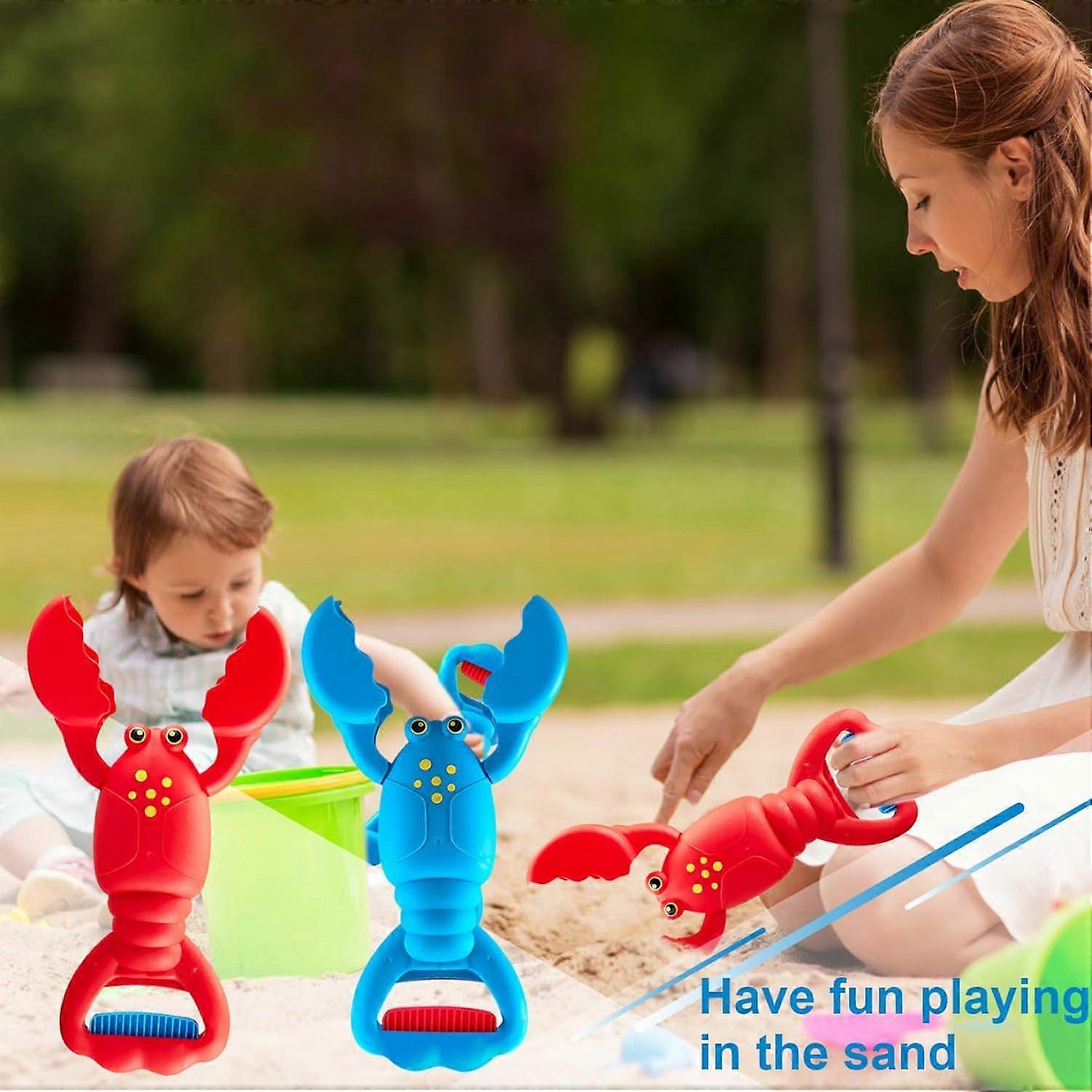 Sandbox Digger, 2PCS Safe Plastic Lobster Sand Digger, 13.4x7.1x2.4 ...