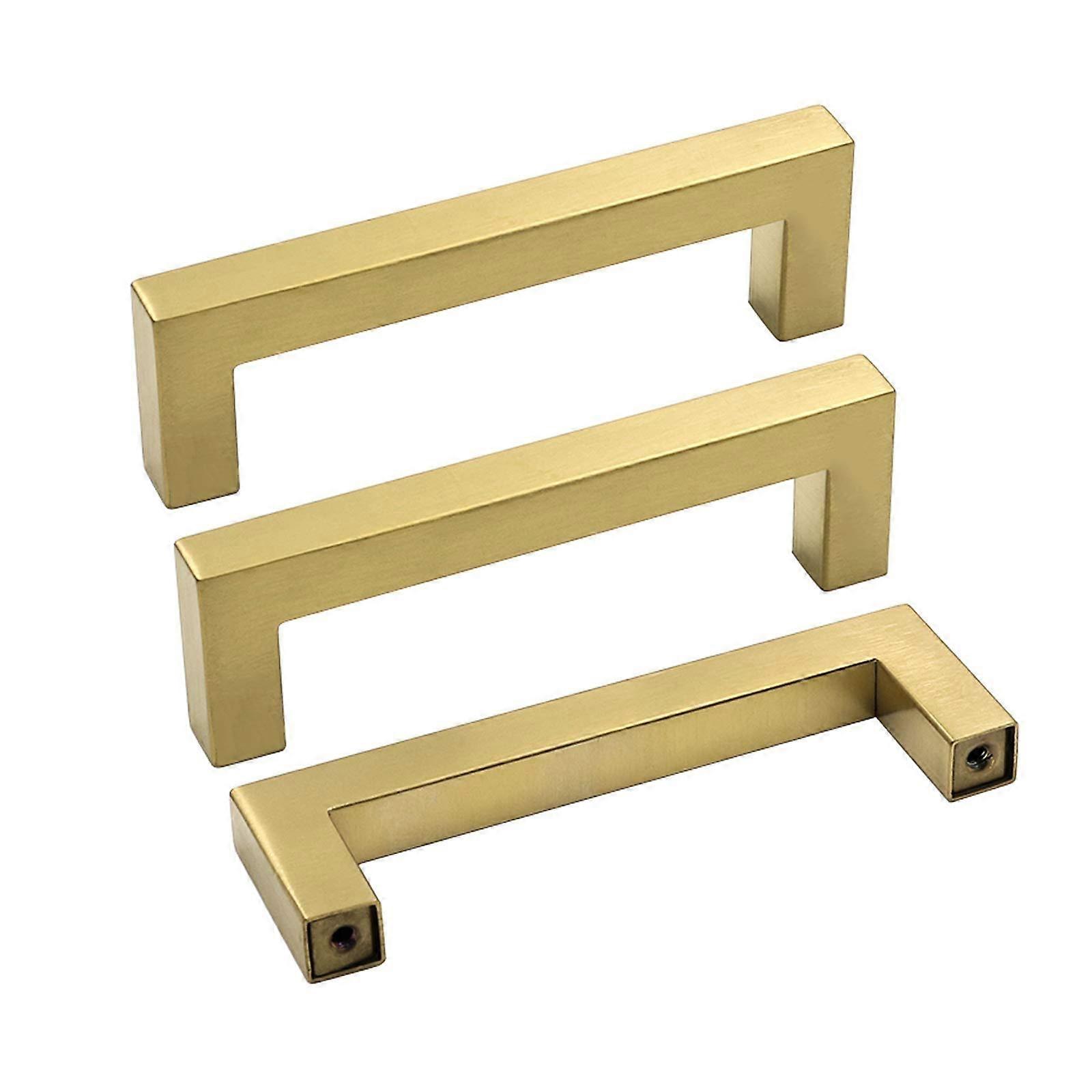 5 Pack Brushed Brass Cabinet Pulls for Kitchen Cabinet Hardware with 4 ...