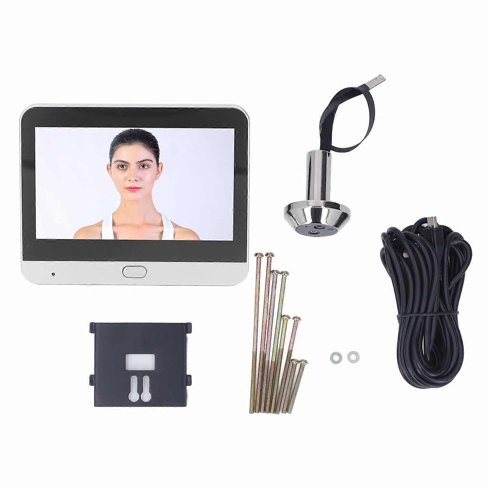 Wireless Peephole Camera 1080P 120 Degree Viewing Night Vision Intercom ...