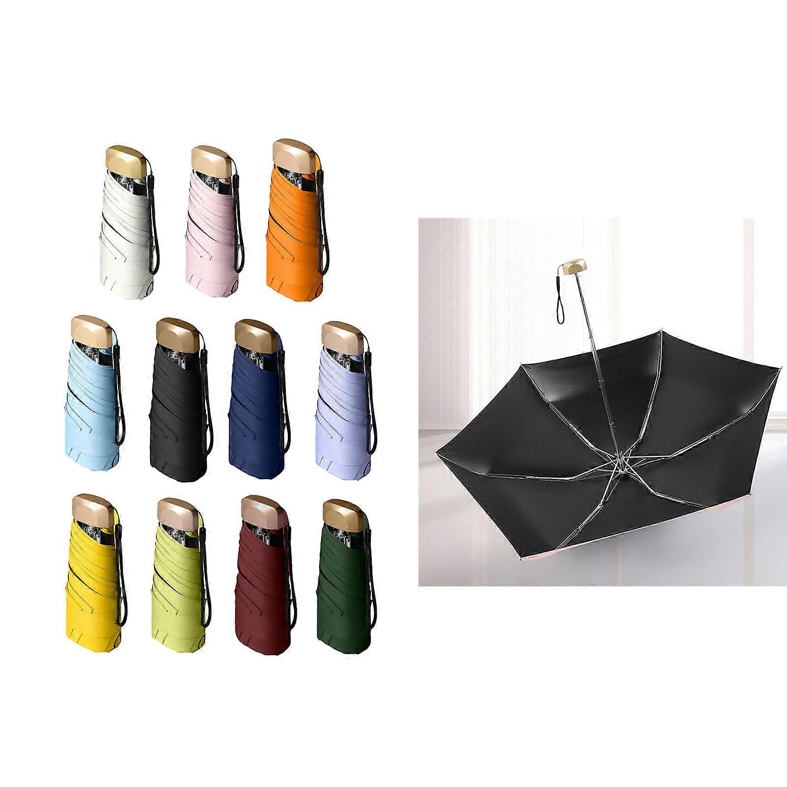 Small Pocket Rain Umbrella Mini Sun Umbrella Portable Folding Shade UV ...