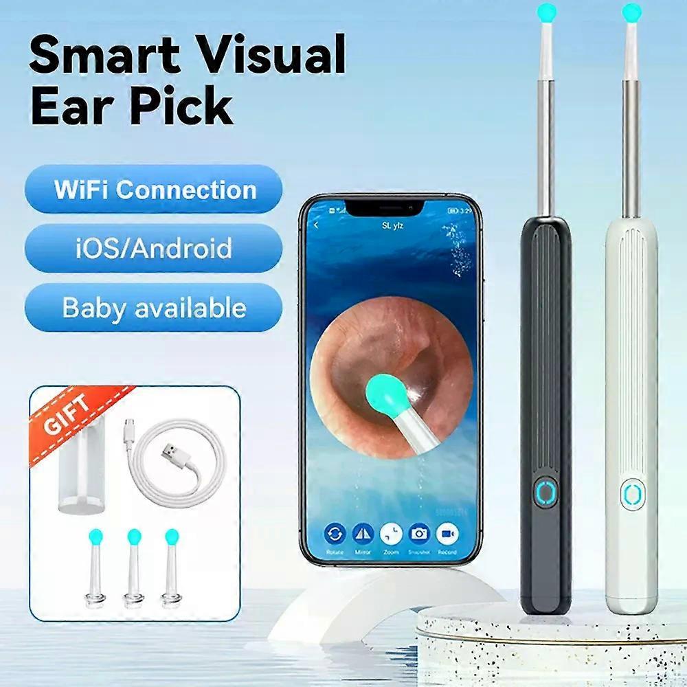 Wireless Smart Visual Ear Cleaner 1080P Ear Stick Otoscope NE3 Ear Wax ...