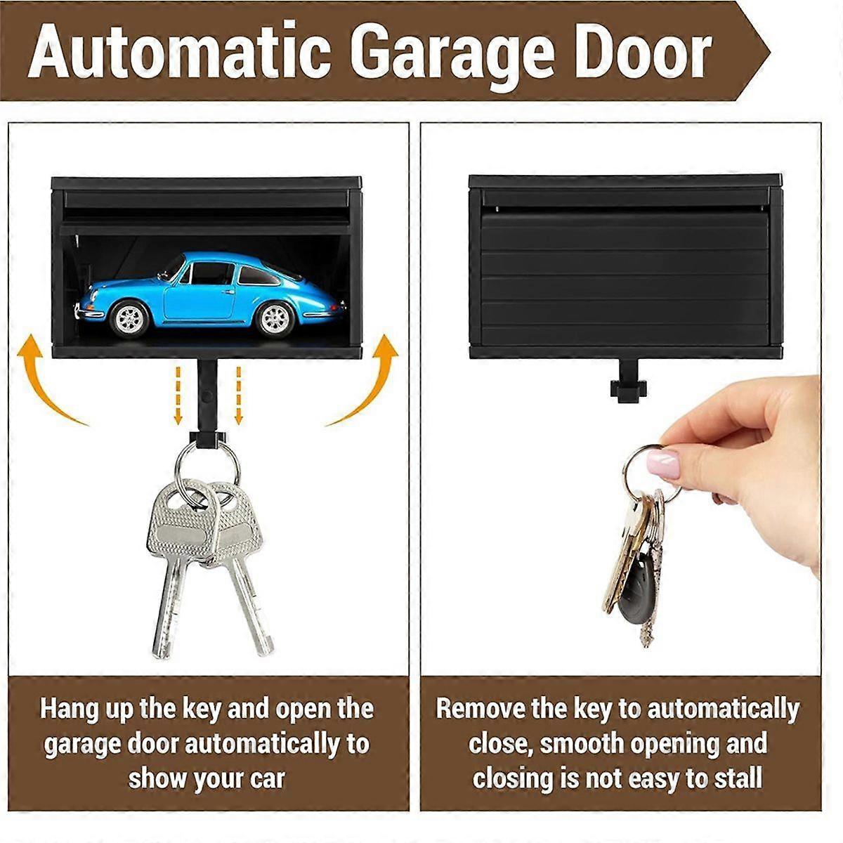 Car Garage Key Holder, Car Key Holder for Wall, Small Toy Cars Garage ...