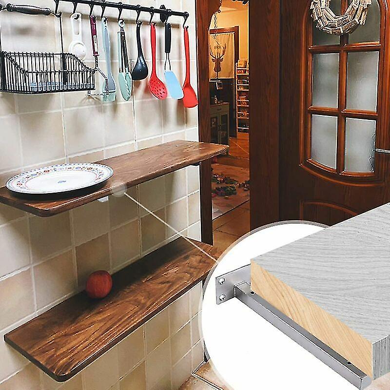 25cm Floating Shelf Brackets, Shelf Mounted, Industrial Bracket Wall ...