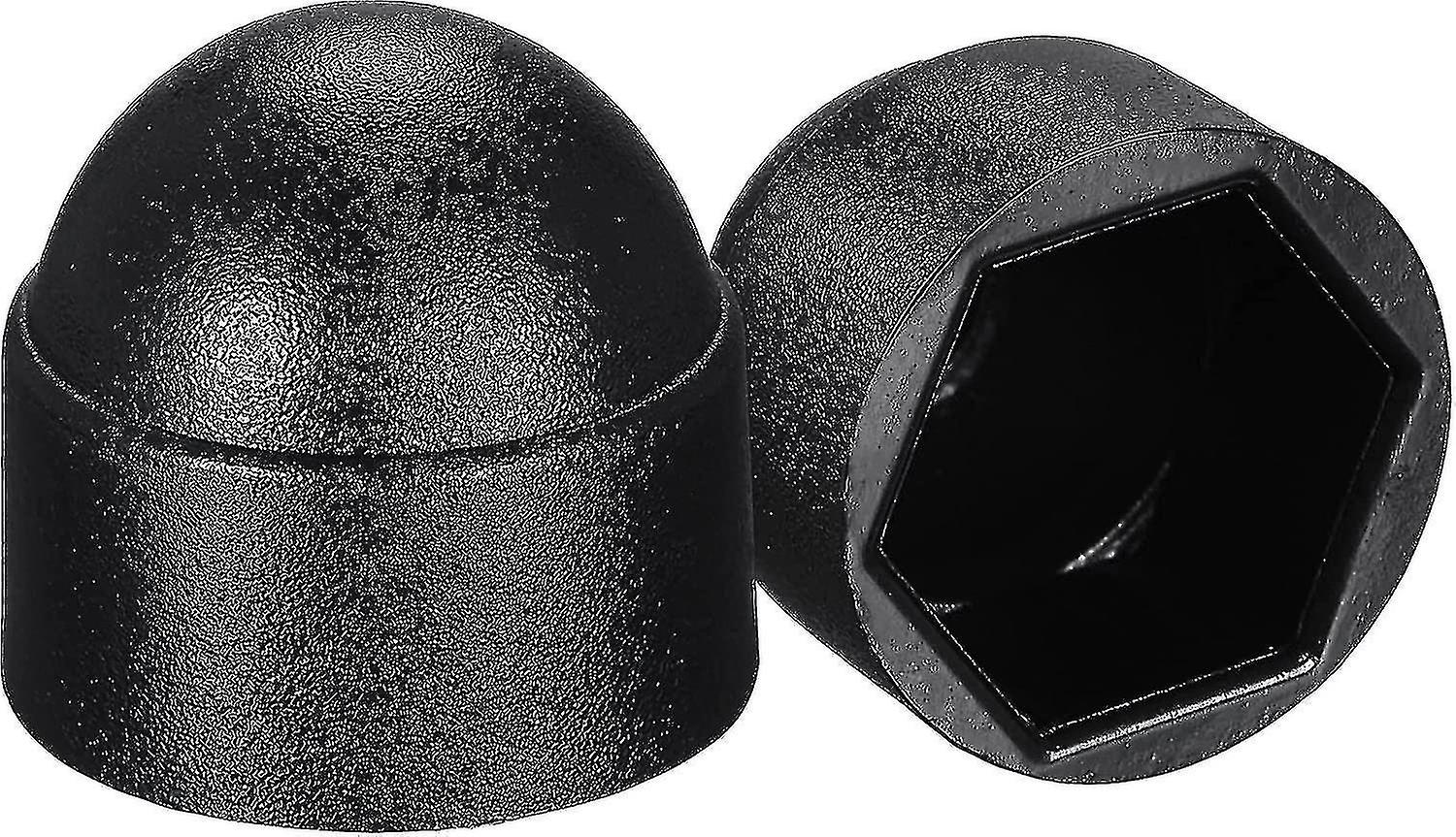 Plastic Dome Bolt Nut Protection Cap Caps M8/13mm Hex Screw Cap Black ...