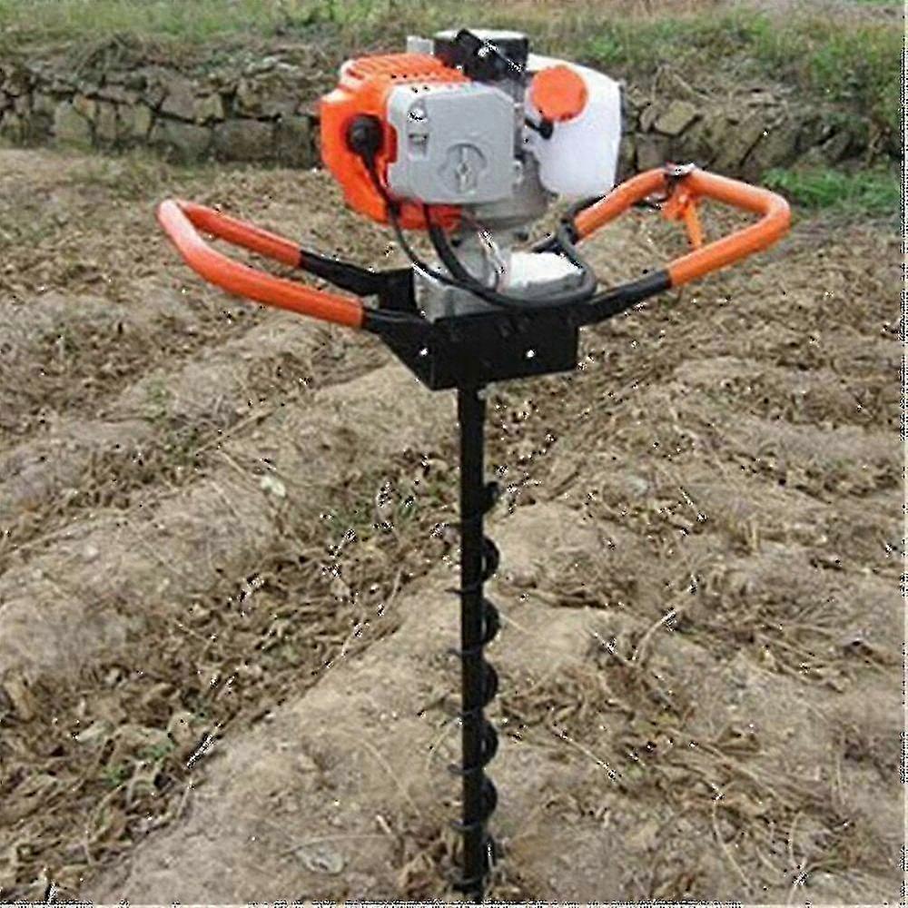 40/60/80/100mm Earth Drill Dual Blade Auger Bit Fence Borer For Petrol ...