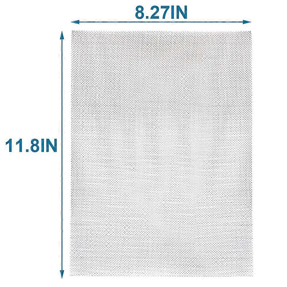 Pack of 5 304 stainless steel woven wire meshes, 11.8" X 8.2" (300 x ...